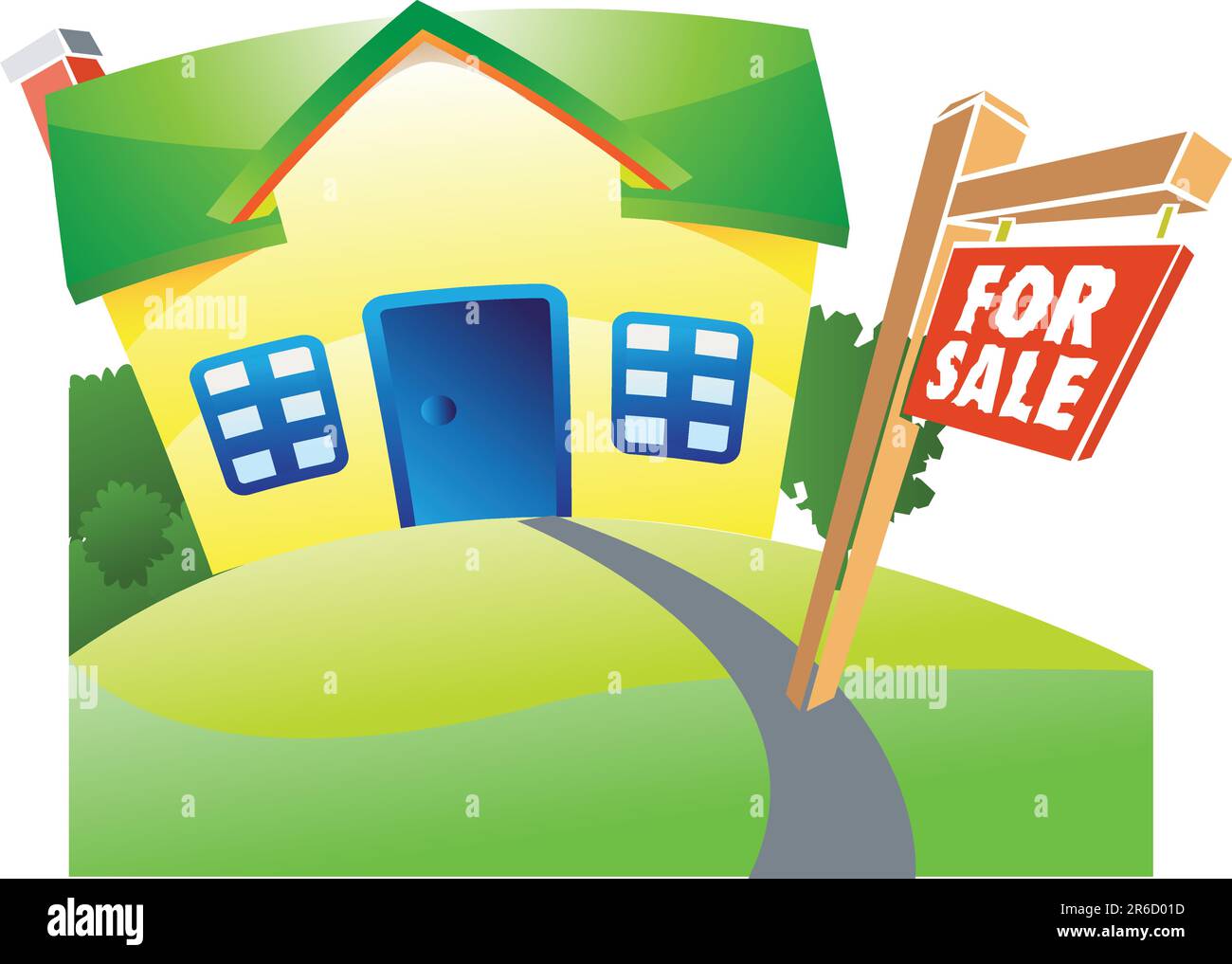 Private garden apartment building Stock Vector Images - Alamy