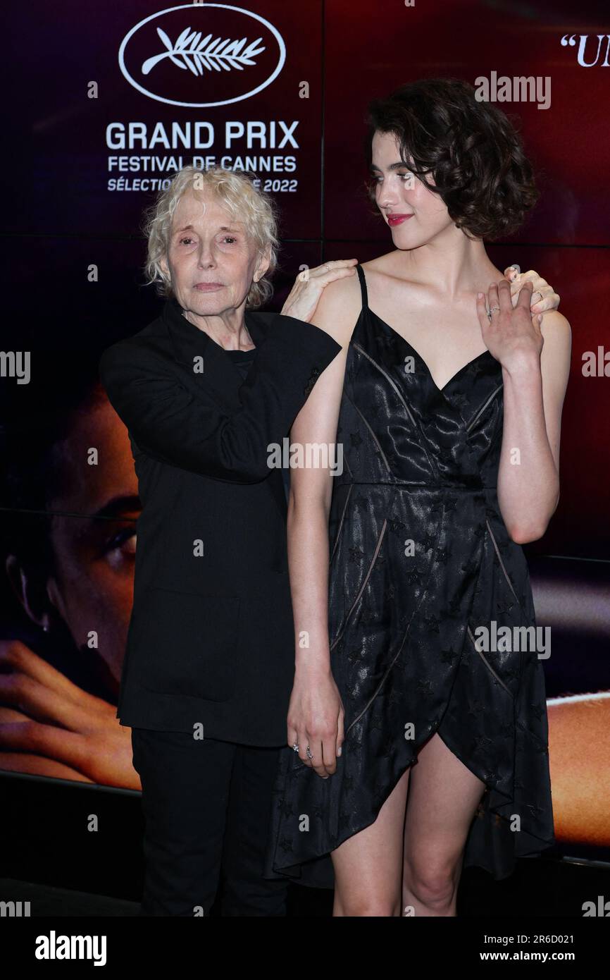 Paris, France. June 08, 2023, Claire Denis and Margaret Qualley attends ...