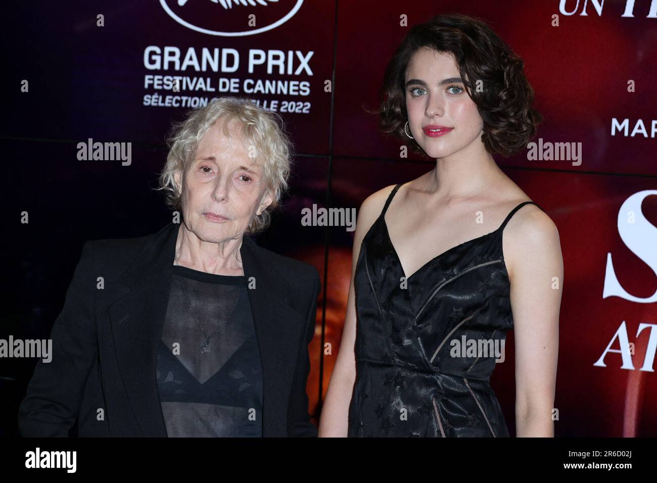Paris, France. June 08, 2023, Claire Denis and Margaret Qualley attends ...