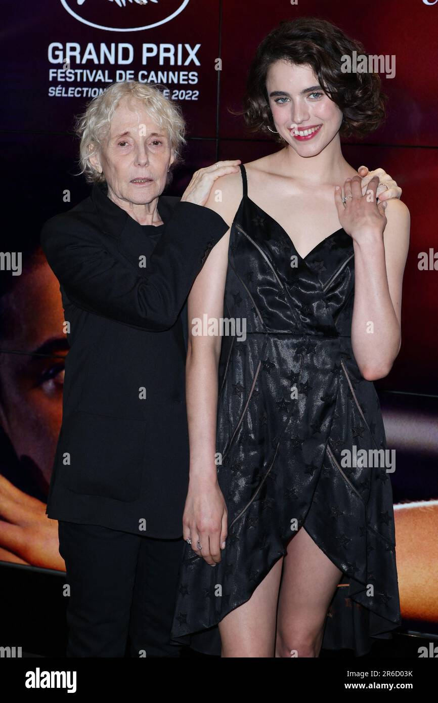 Paris, France. June 08, 2023, Claire Denis and Margaret Qualley attends ...