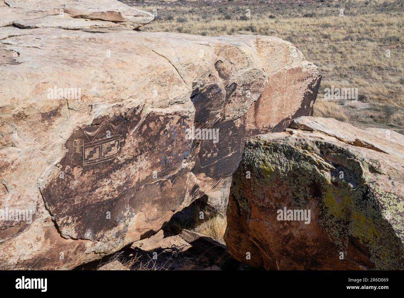 Photograph Petrified Forest National Park at the petroglyphs at Puerco ...