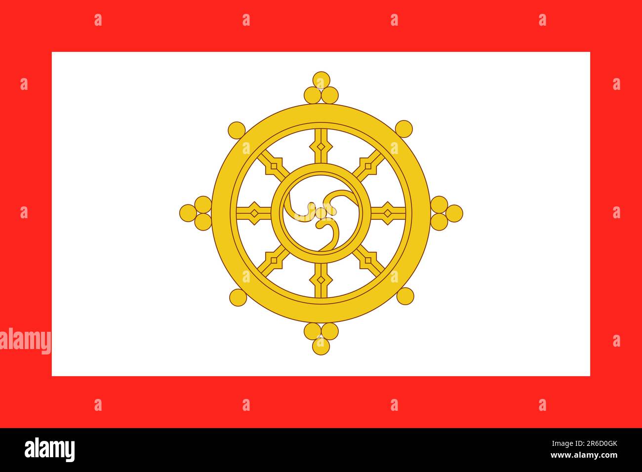 flag of Peoples of multiethnic states Sikkimese. flag representing ...