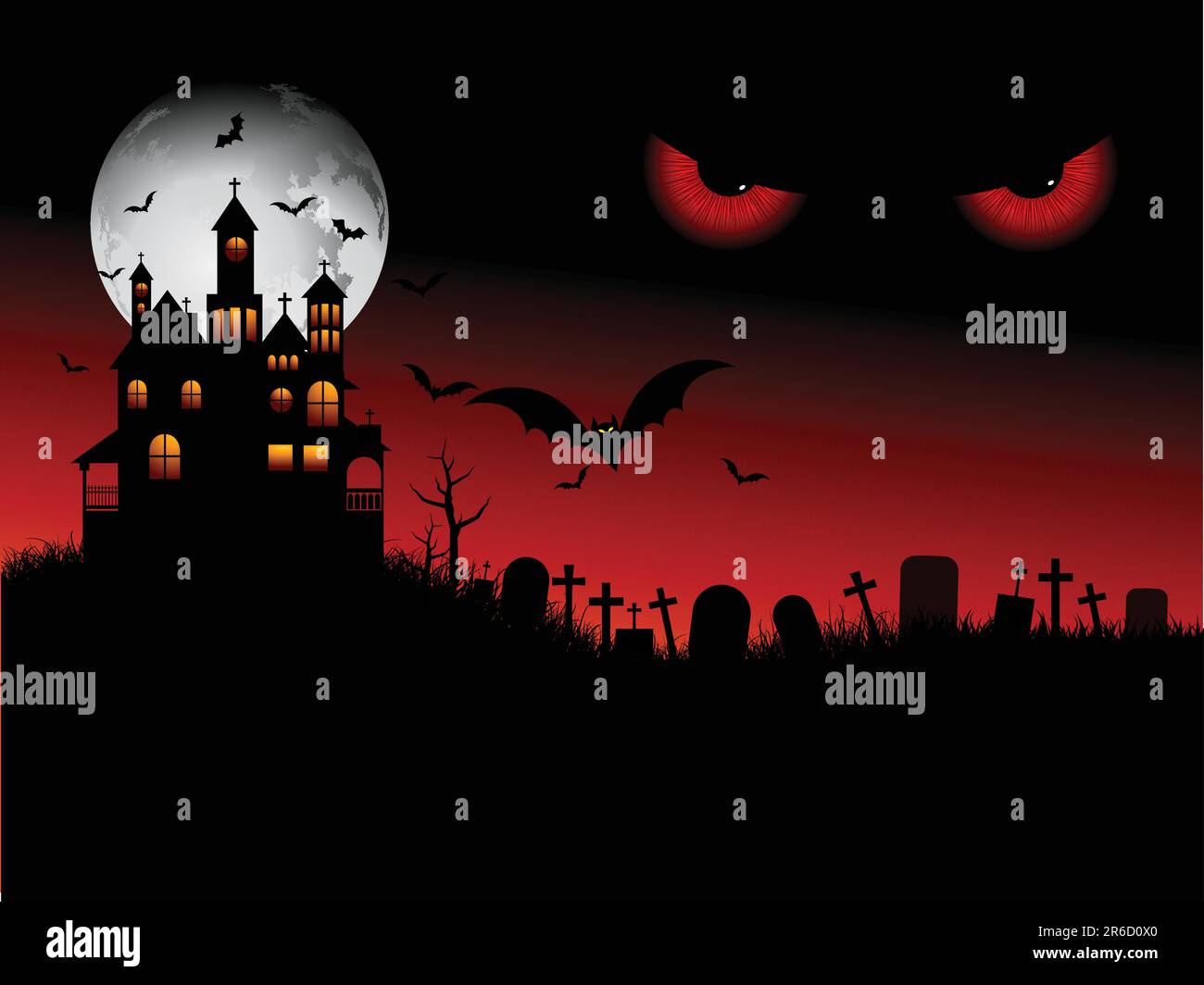 Halloween background spooky house Stock Vector Images - Alamy