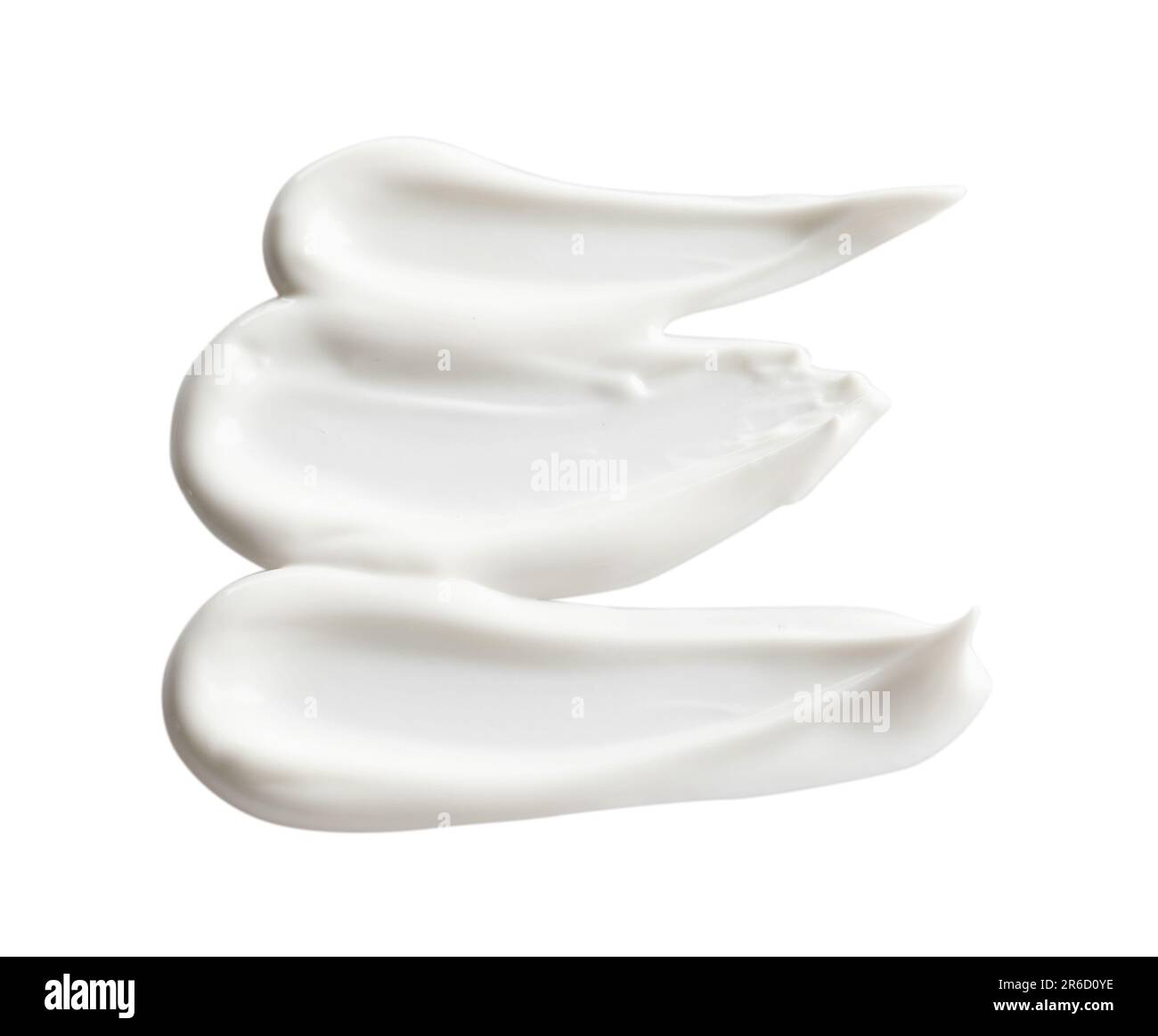 Samples of facial cream on white background Stock Photo - Alamy