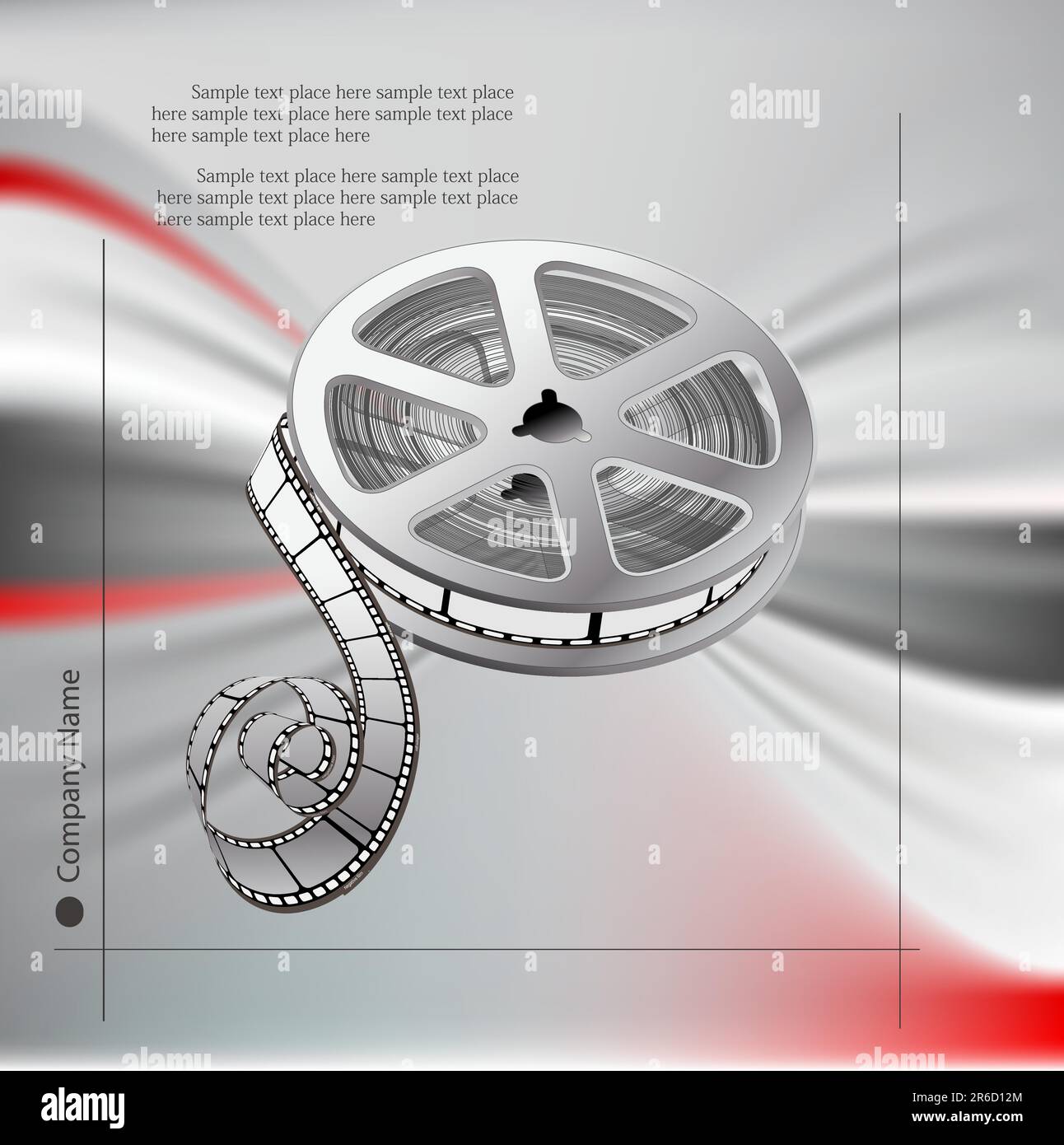 vector background with a reel of film Stock Vector Image & Art - Alamy