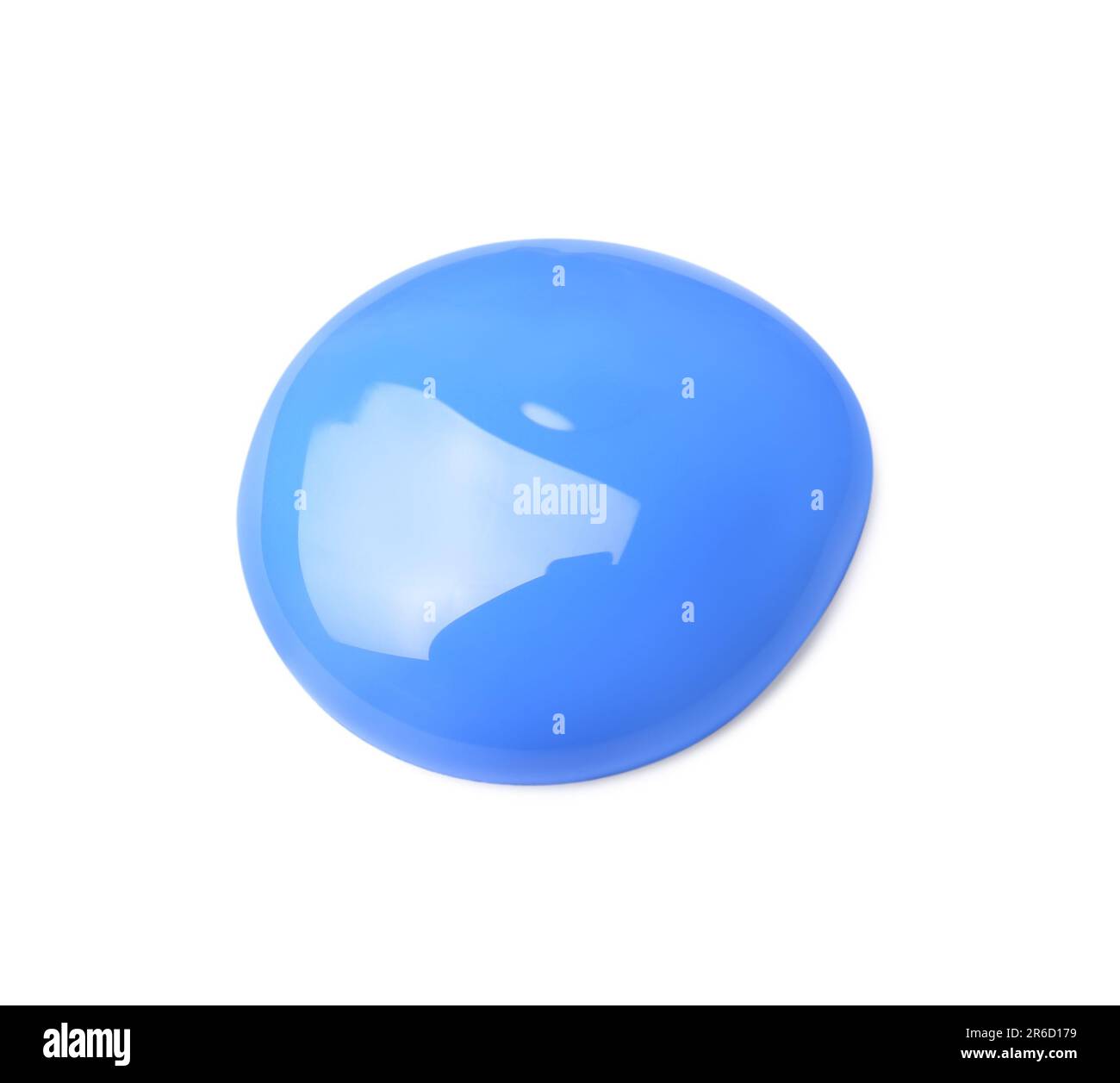 Sample of blue paint on white background Stock Photo - Alamy