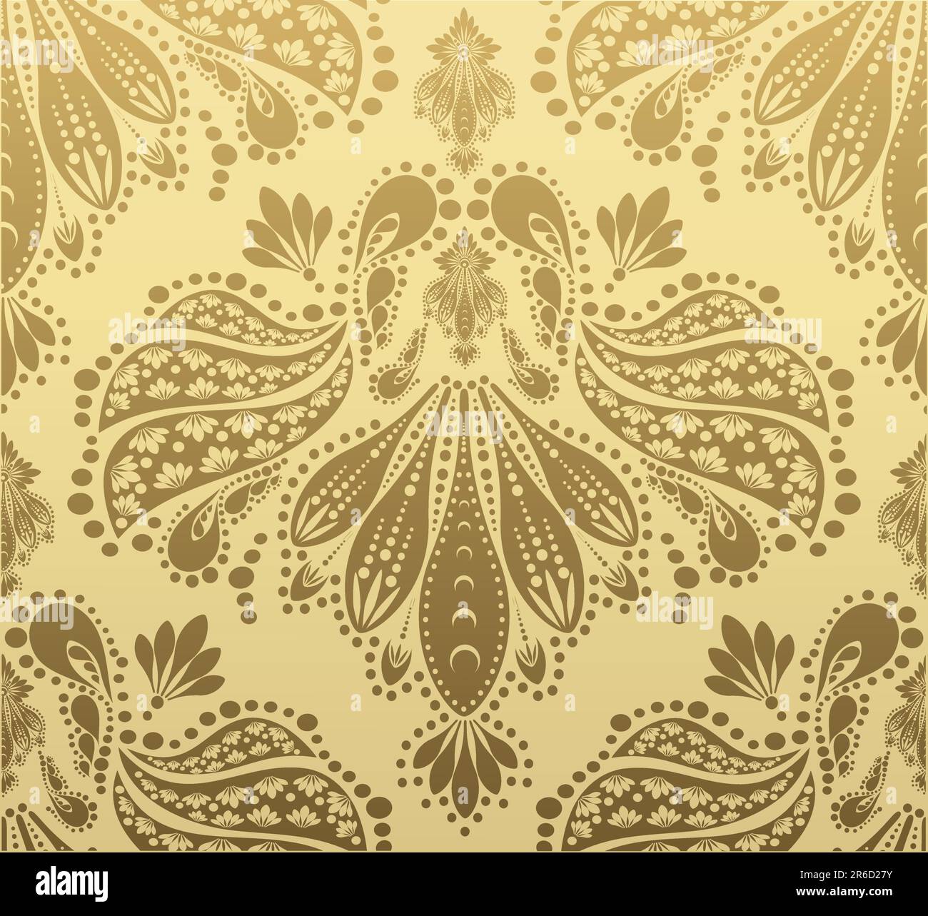 Vector decorative royal seamless floral ornament Stock Vector Image ...