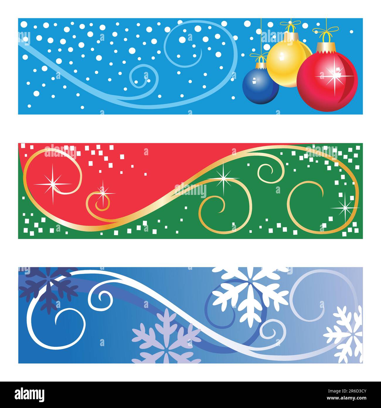 Christmas Tri - Panels, isolated on white background, vector ...