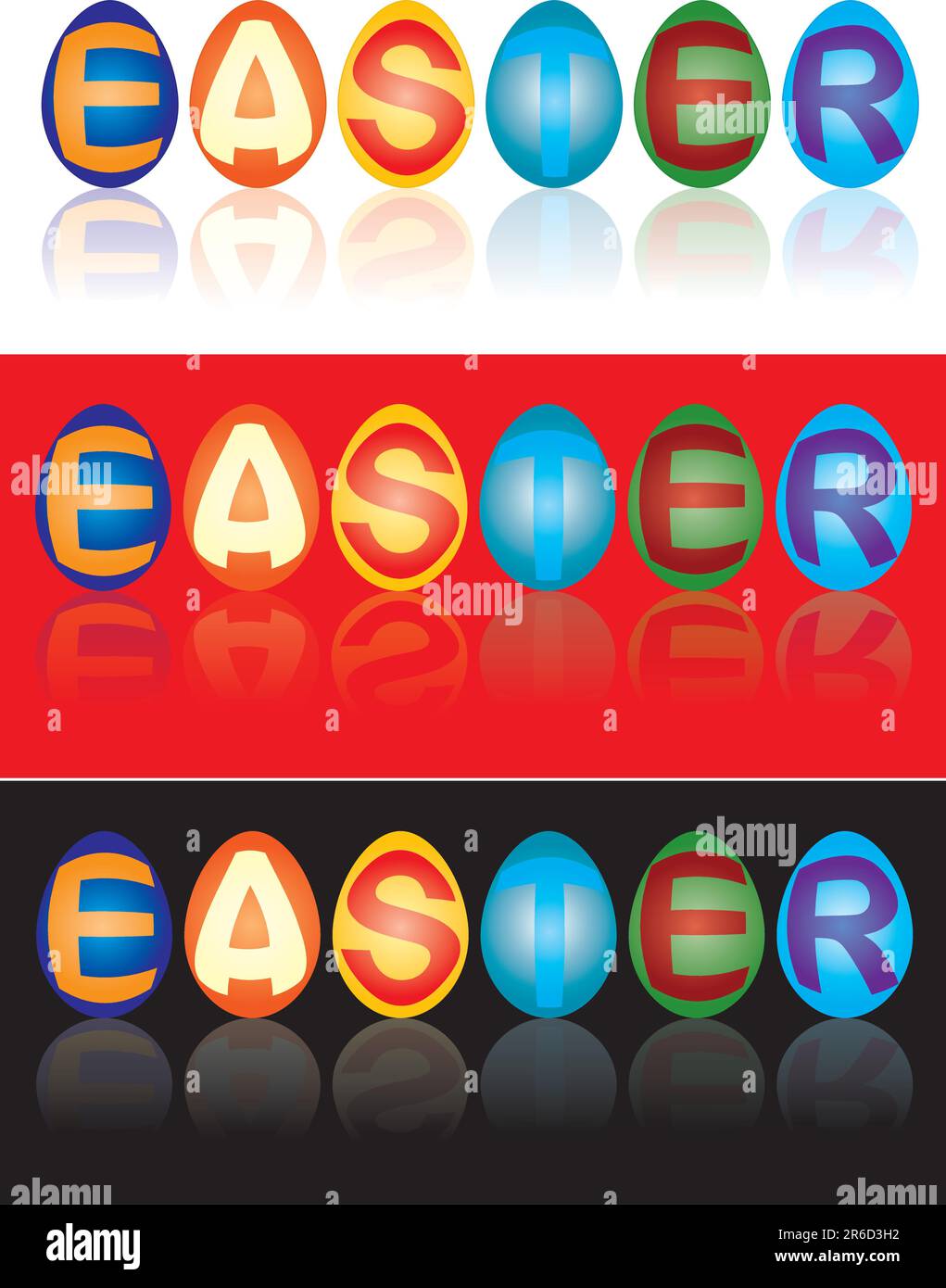 Easter eggs banner Stock Vector Image & Art - Alamy