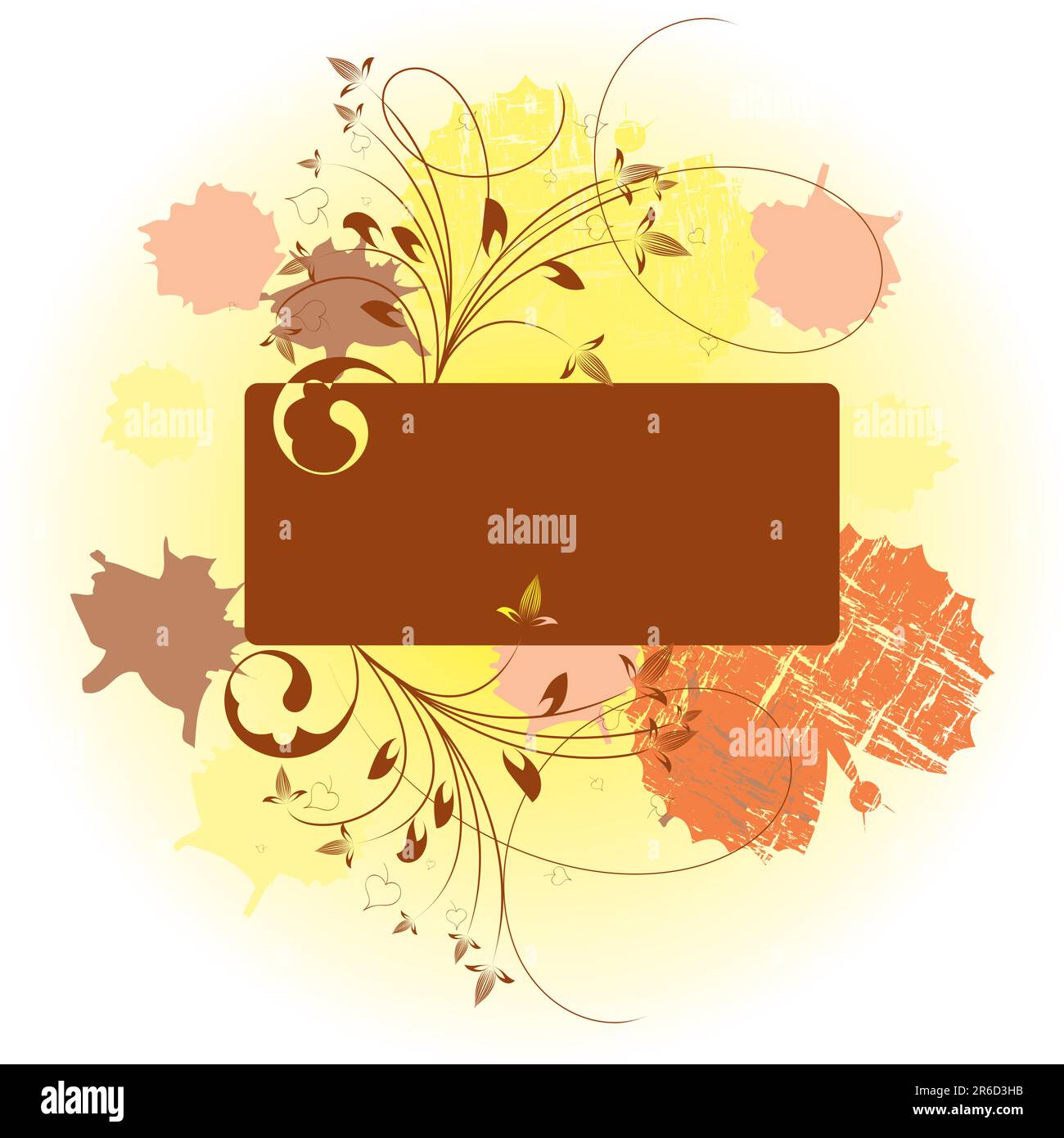 Floral background with a frame for a text. Please see some similar ...