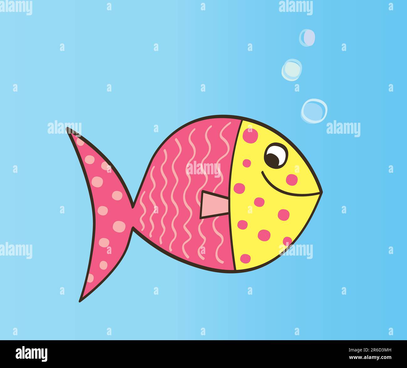 Cute colorful fish. Vector Illustration Stock Vector Image & Art - Alamy
