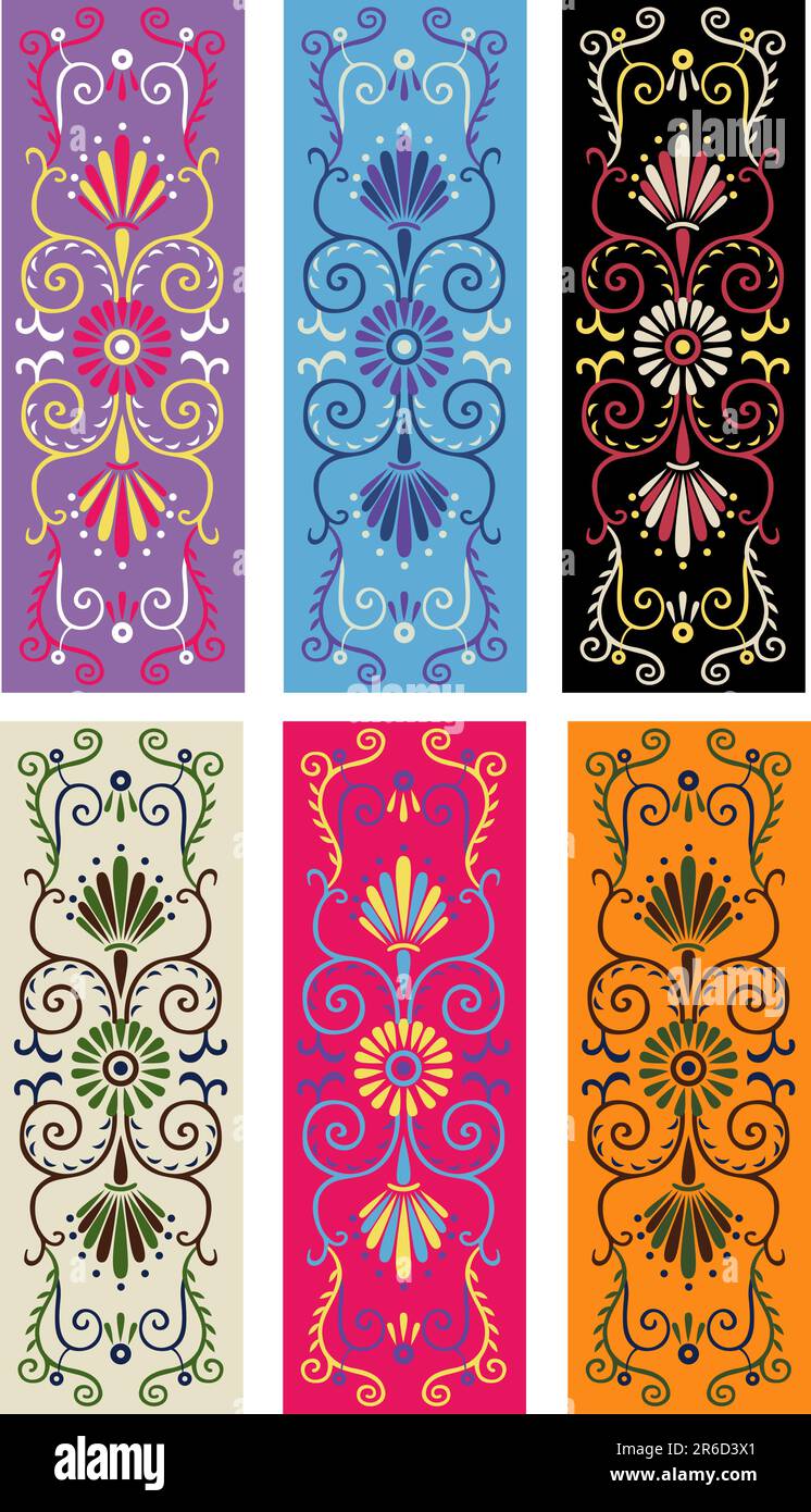 traditional floral border design Stock Vector Image & Art - Alamy