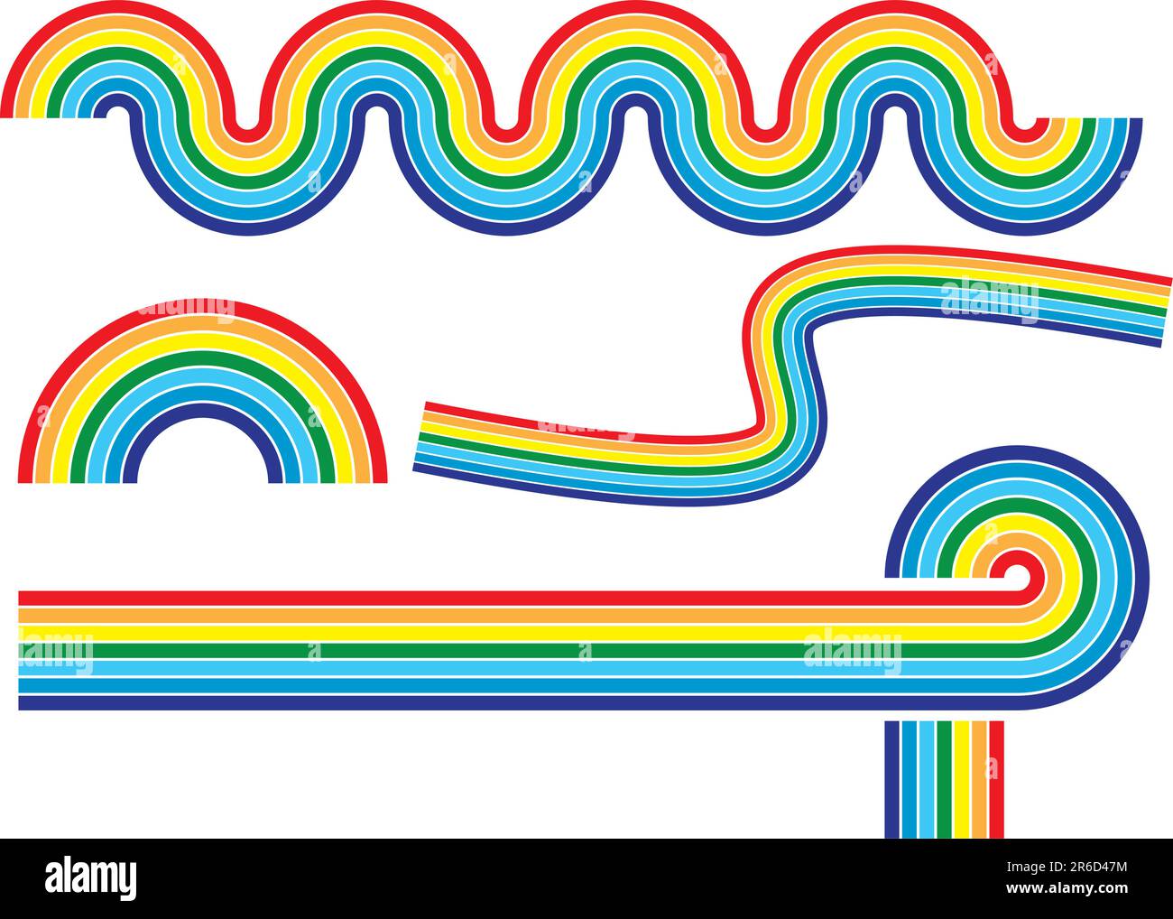 Rainbow arch Stock Vector Images - Alamy