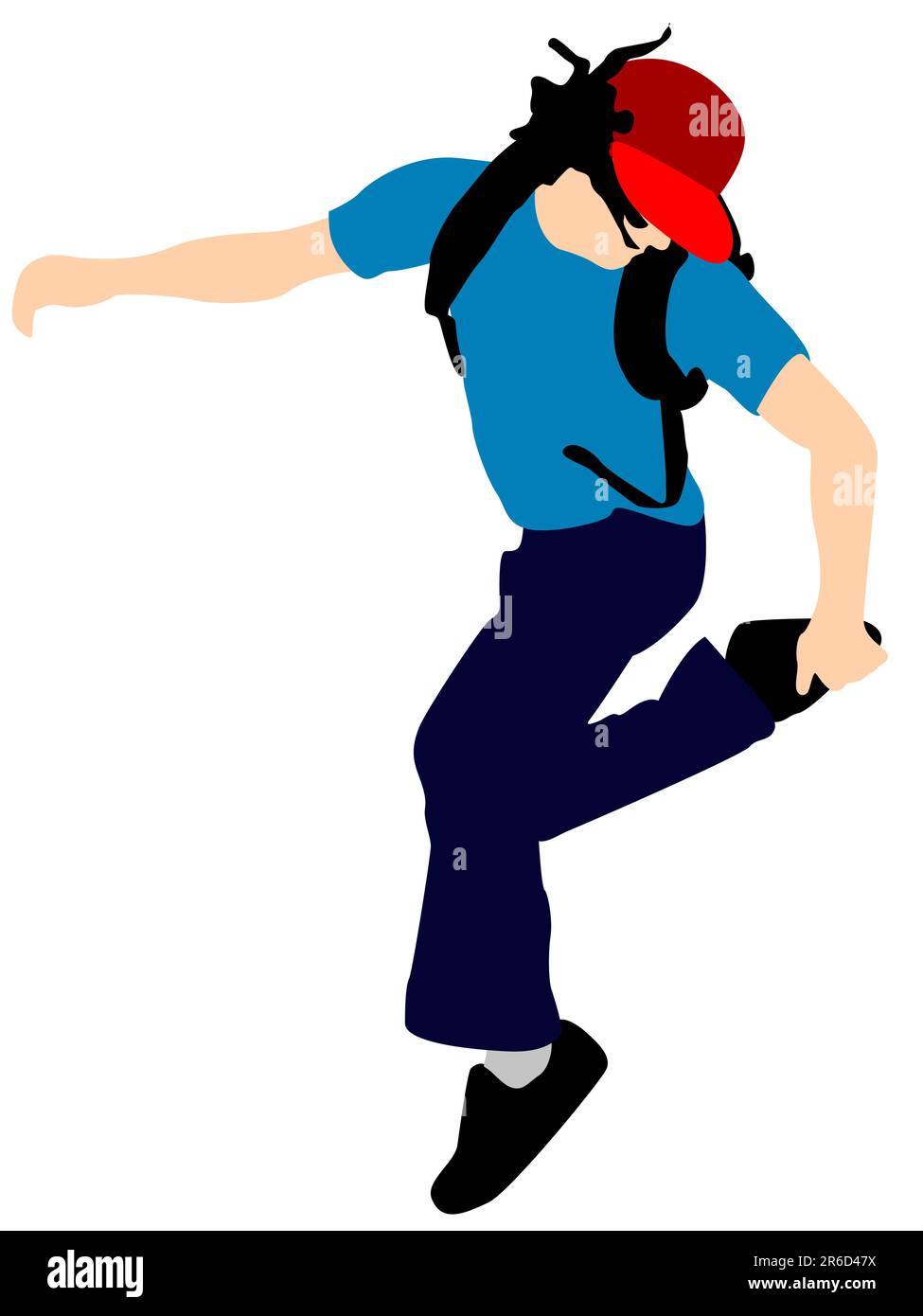 Cap leg Stock Vector Images - Alamy