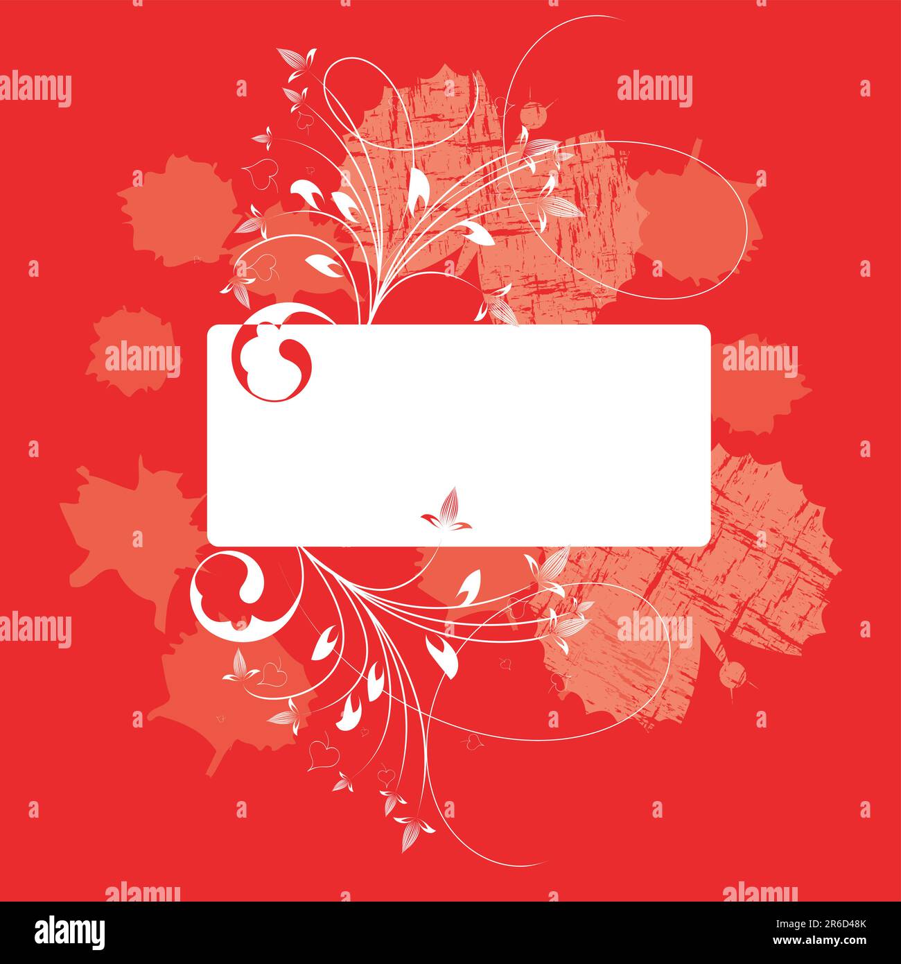 Floral background with a frame for a text. Please see some similar ...