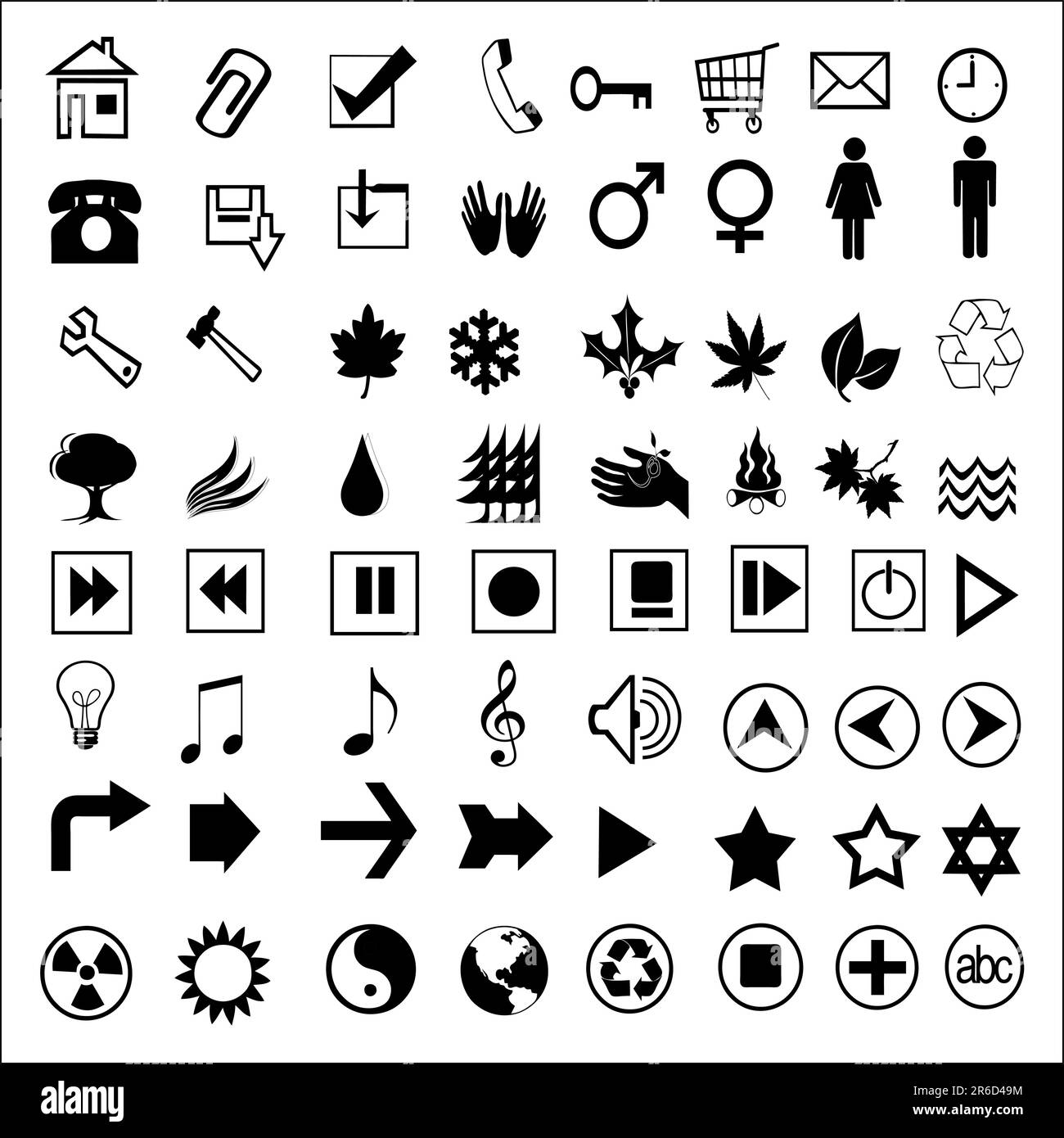 vector illustration of assorted web icons Stock Vector Image & Art - Alamy