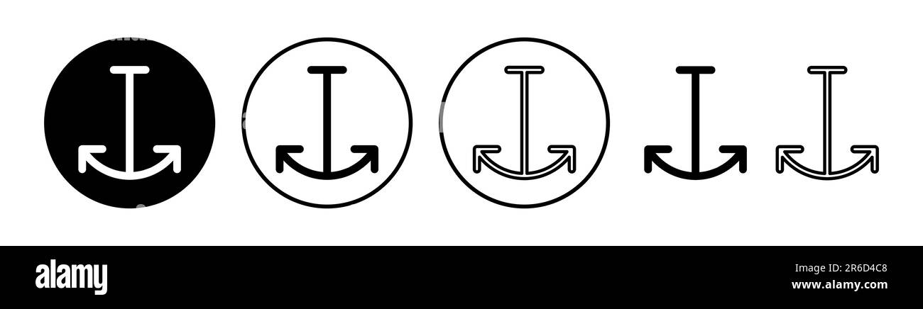 Anchor icon vector. Anchor sign. marine symbol Stock Vector Image & Art ...