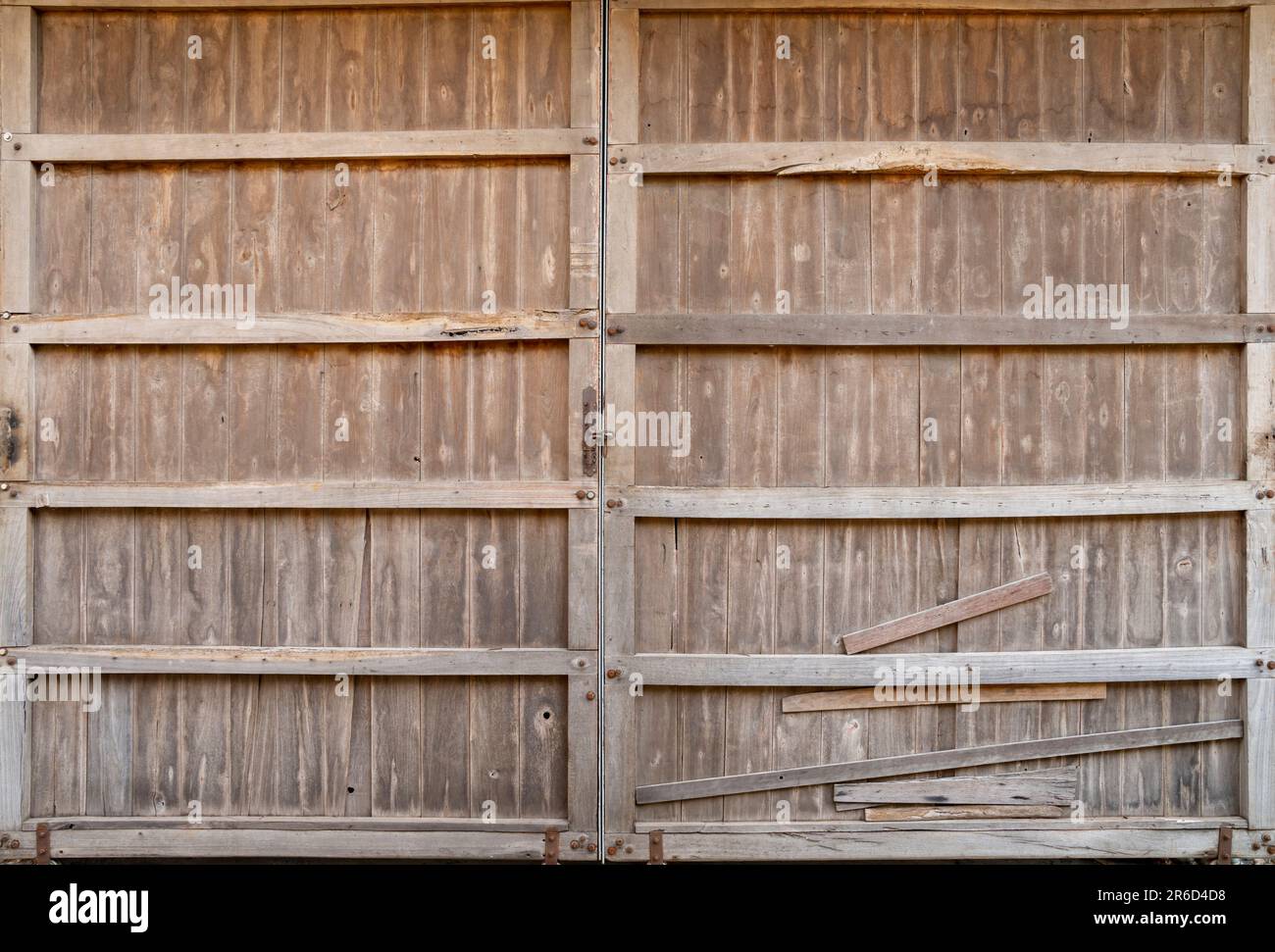 Wooden gate texture background Stock Photo - Alamy