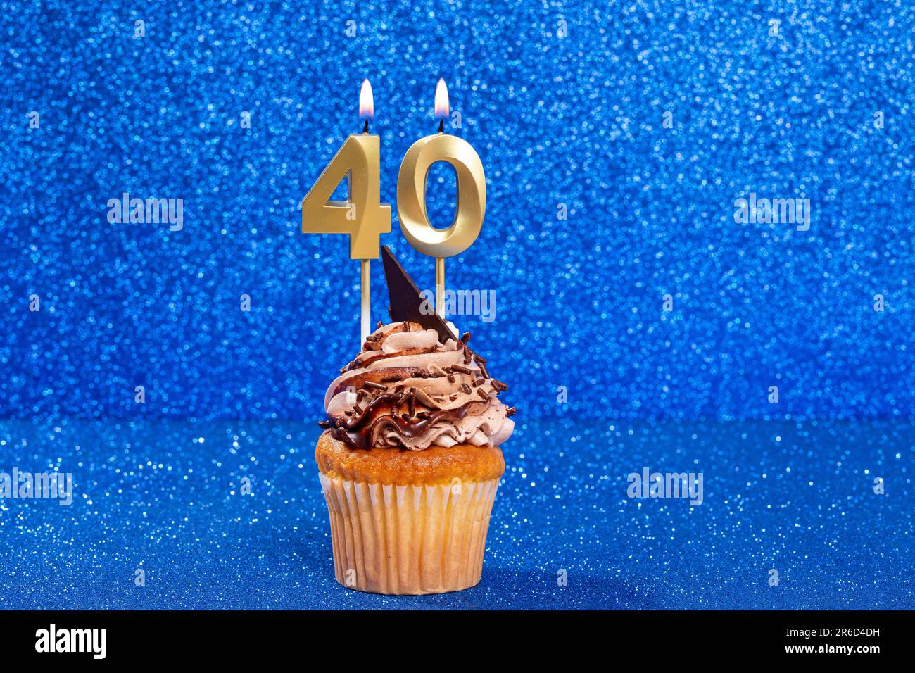 Cupcake With Number For Celebration Of Birthday Or Anniversary; Number ...