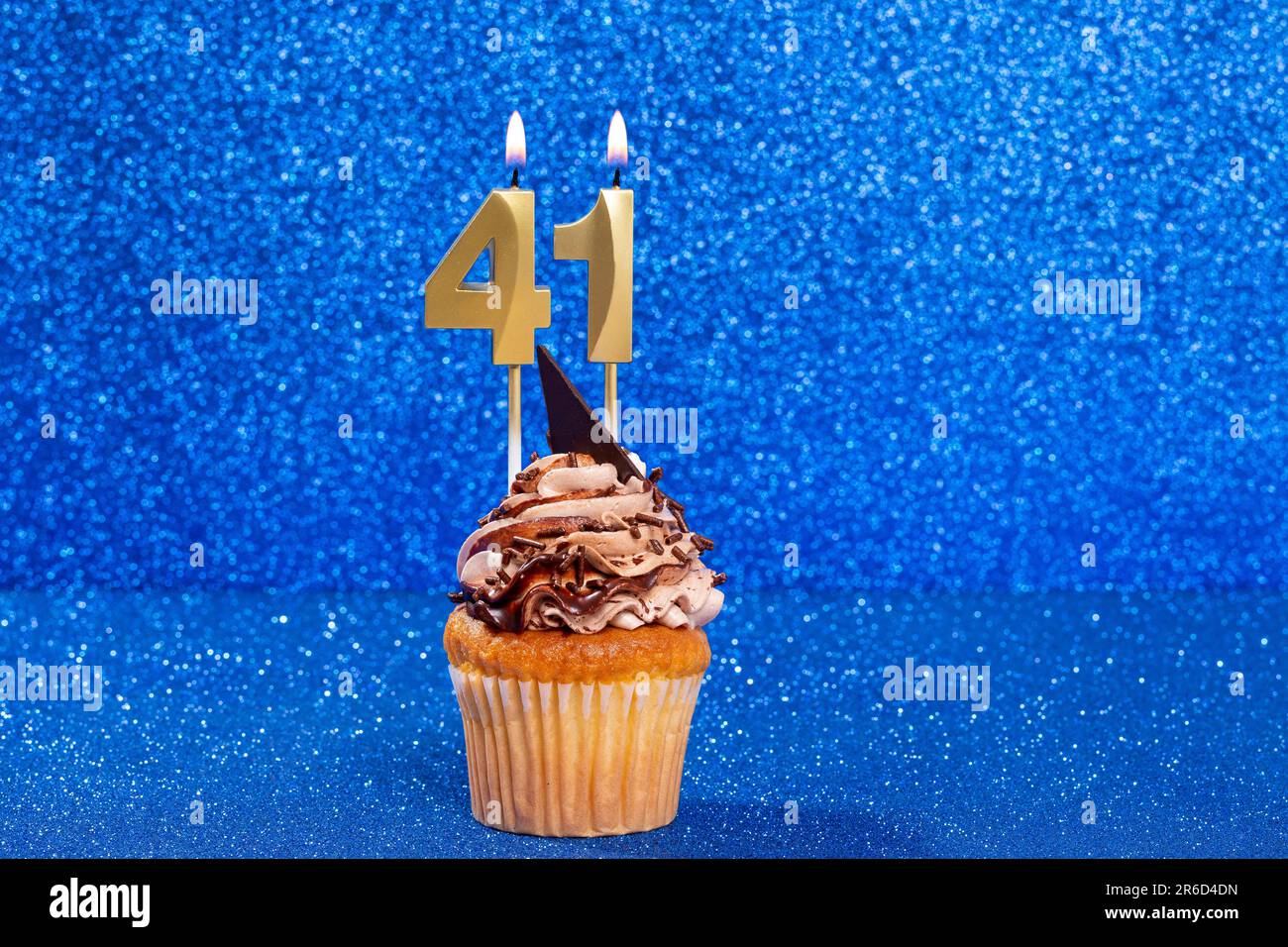 Cupcake With Number For Celebration Of Birthday Or Anniversary; Number ...