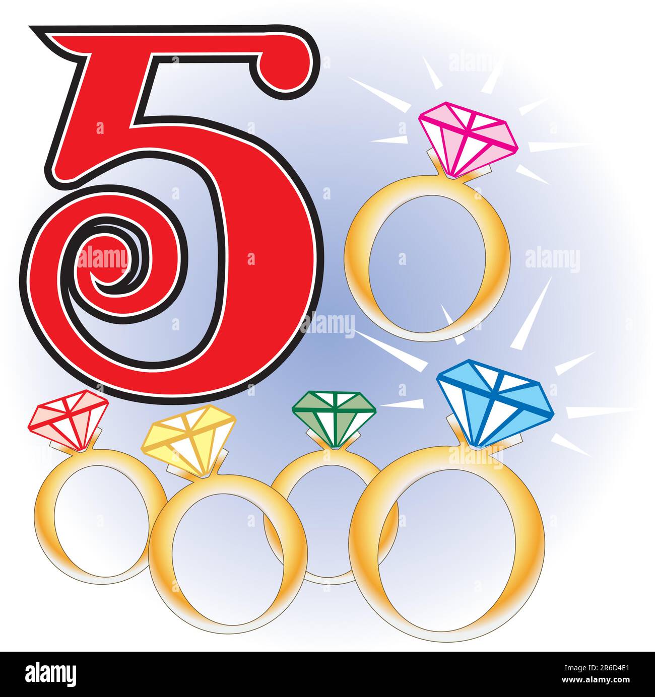 Ring count Stock Vector Images - Alamy