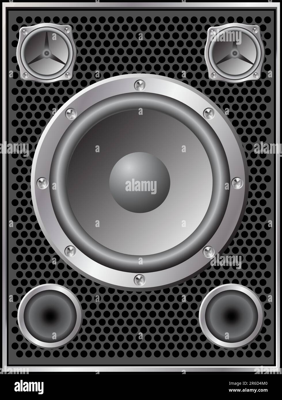 A Vector Loudspeaker with Tweeters Stock Vector Image & Art - Alamy