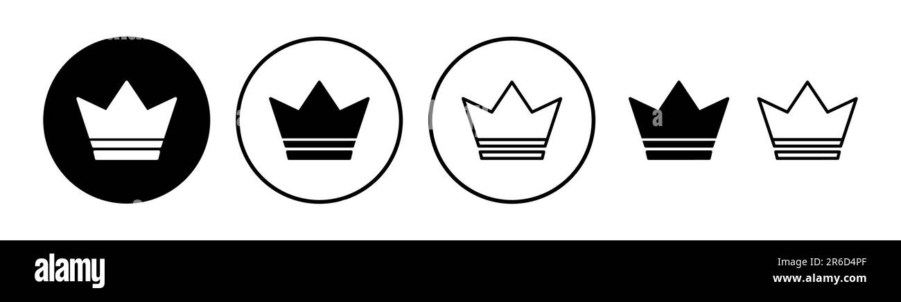 Crown Icon vector. Crown symbol for web site design Stock Vector Image ...