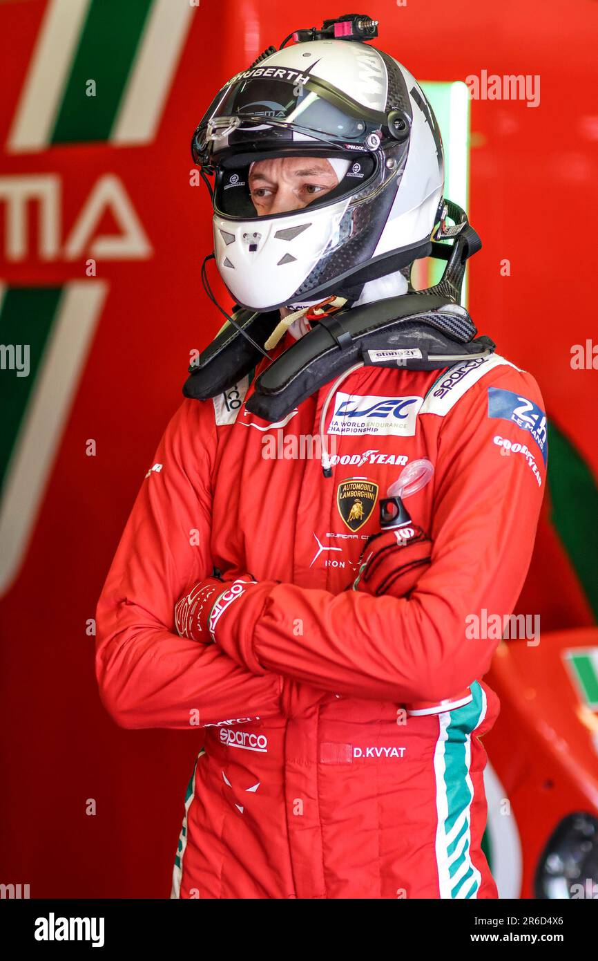 Le Mans, France. 08th June, 2023. KVYAT Daniil, Prema Racing, Oreca 07 - Gibson, portrait during ...