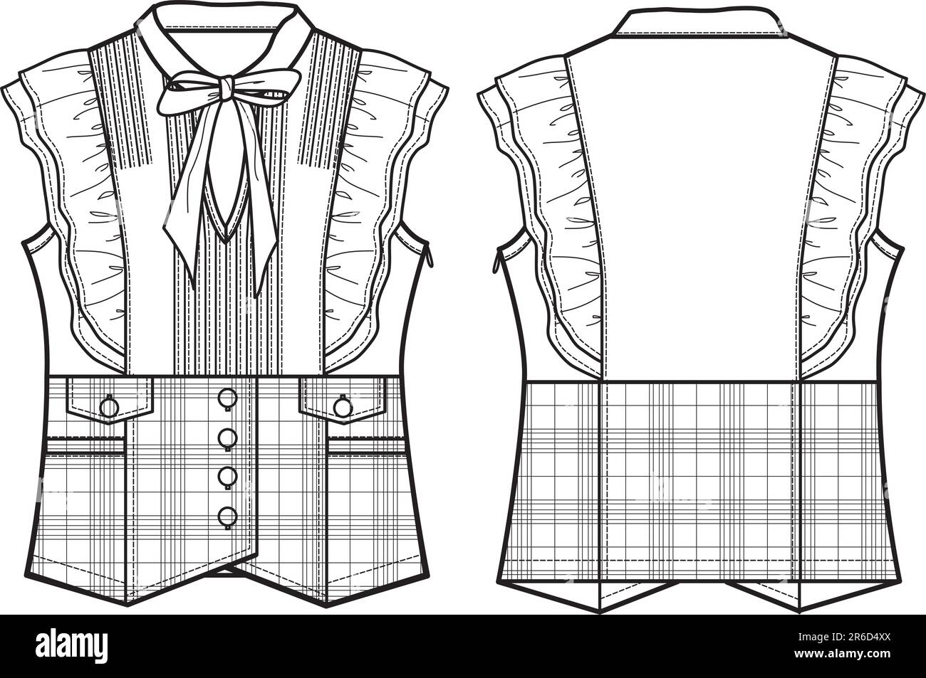 Stylish blouse Stock Vector Images - Alamy