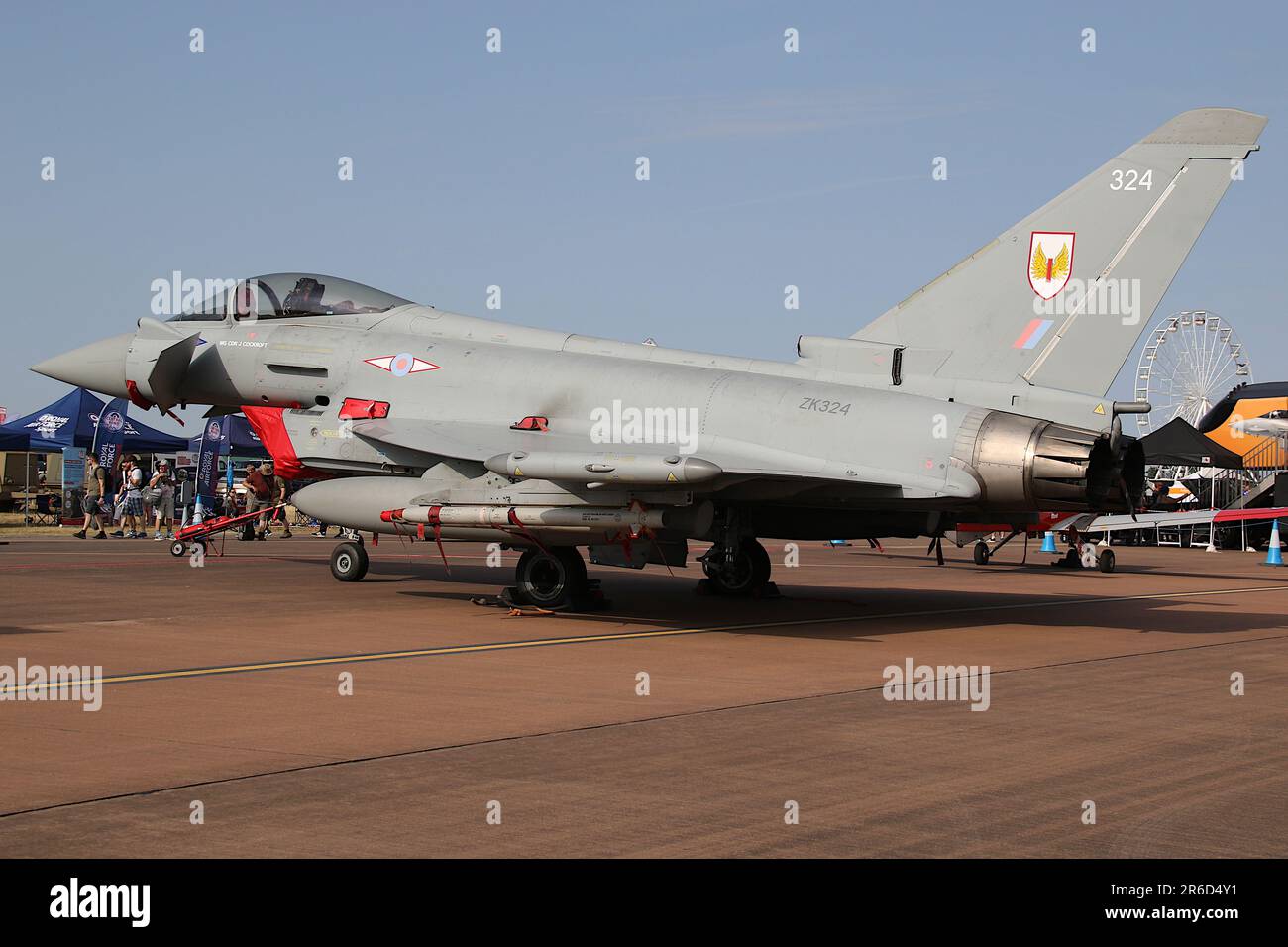 ZK324, a Eurofighter Typhoon FGR4 in the colours of 1 (Fighter) Squadron, Royal Air Force (RAF ...