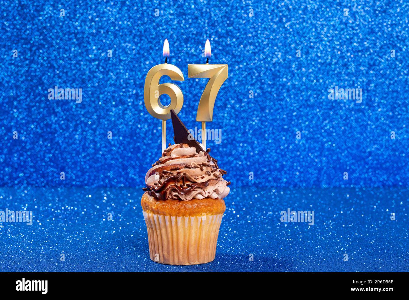 Cupcake With Number For Celebration Of Birthday Or Anniversary; Number ...