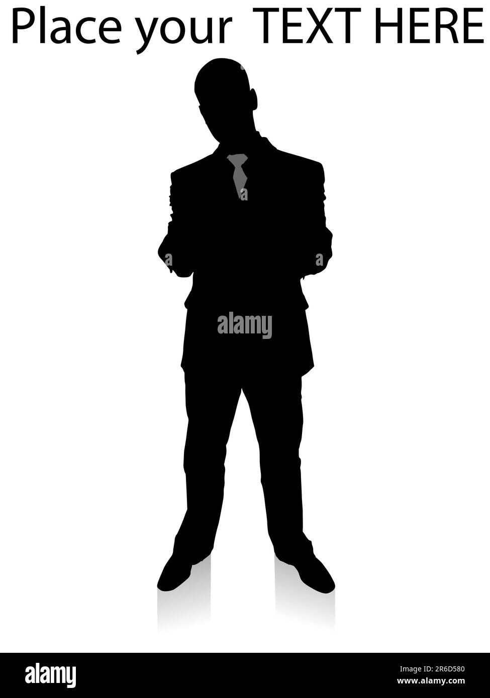 standing business executive against white background Stock Vector Image ...