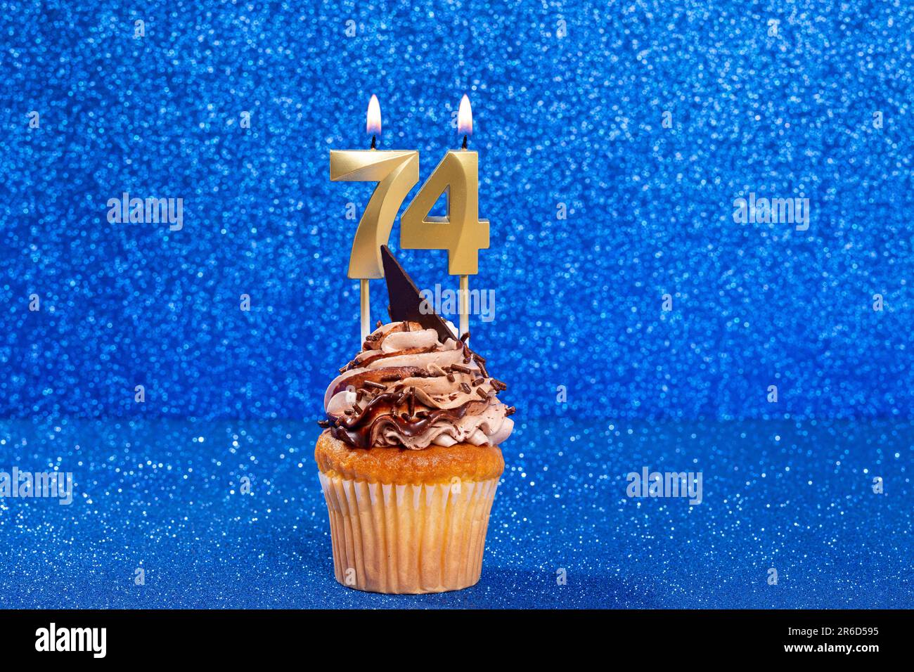 Cupcake With Number For Celebration Of Birthday Or Anniversary; Number ...