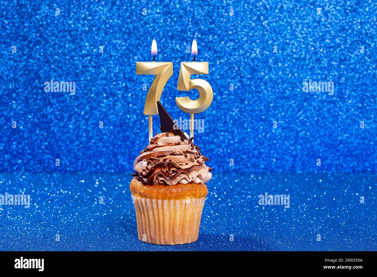 Cupcake With Number For Celebration Of Birthday Or Anniversary; Number ...