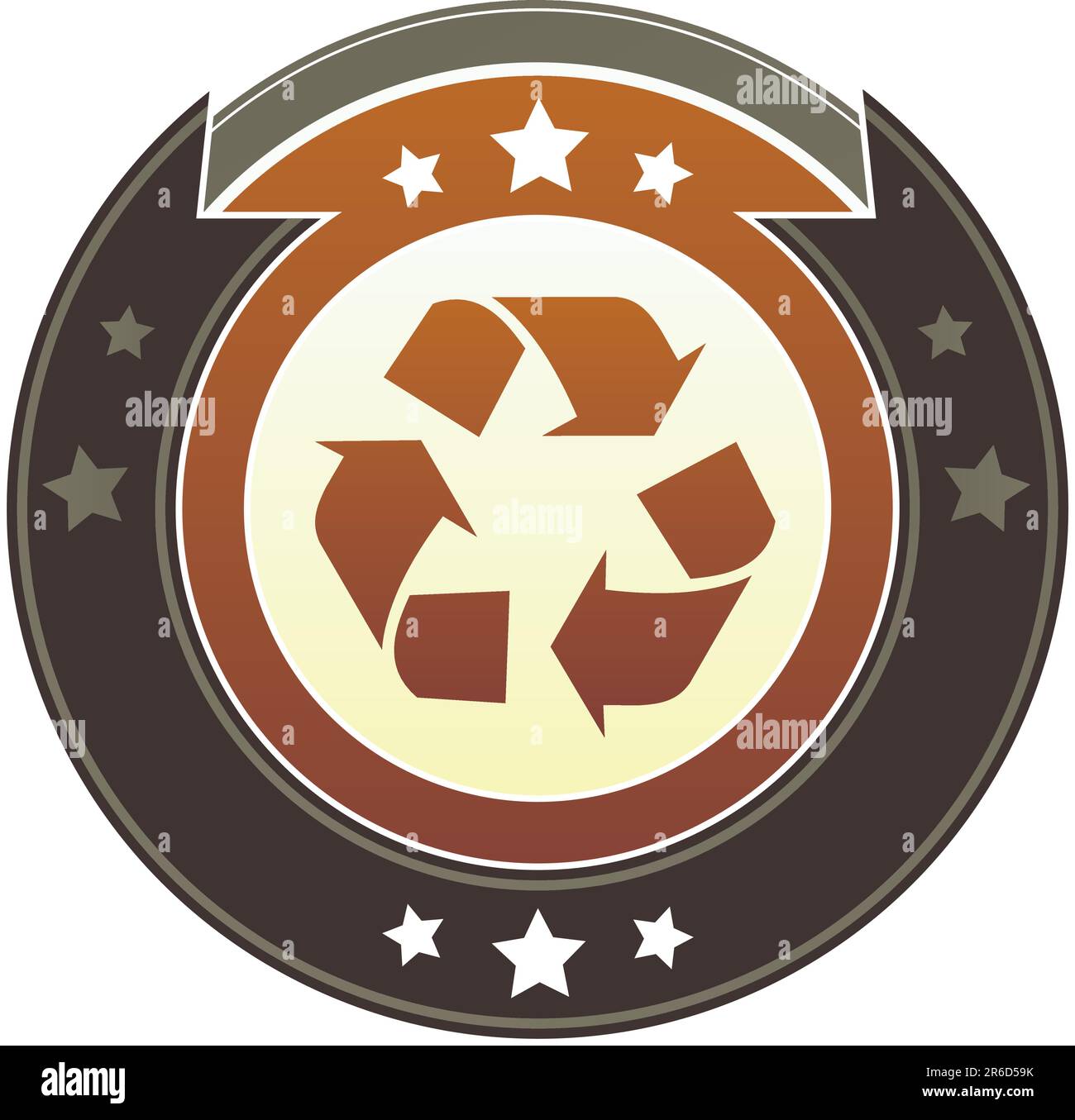Recycle label sign round Stock Vector Images - Alamy