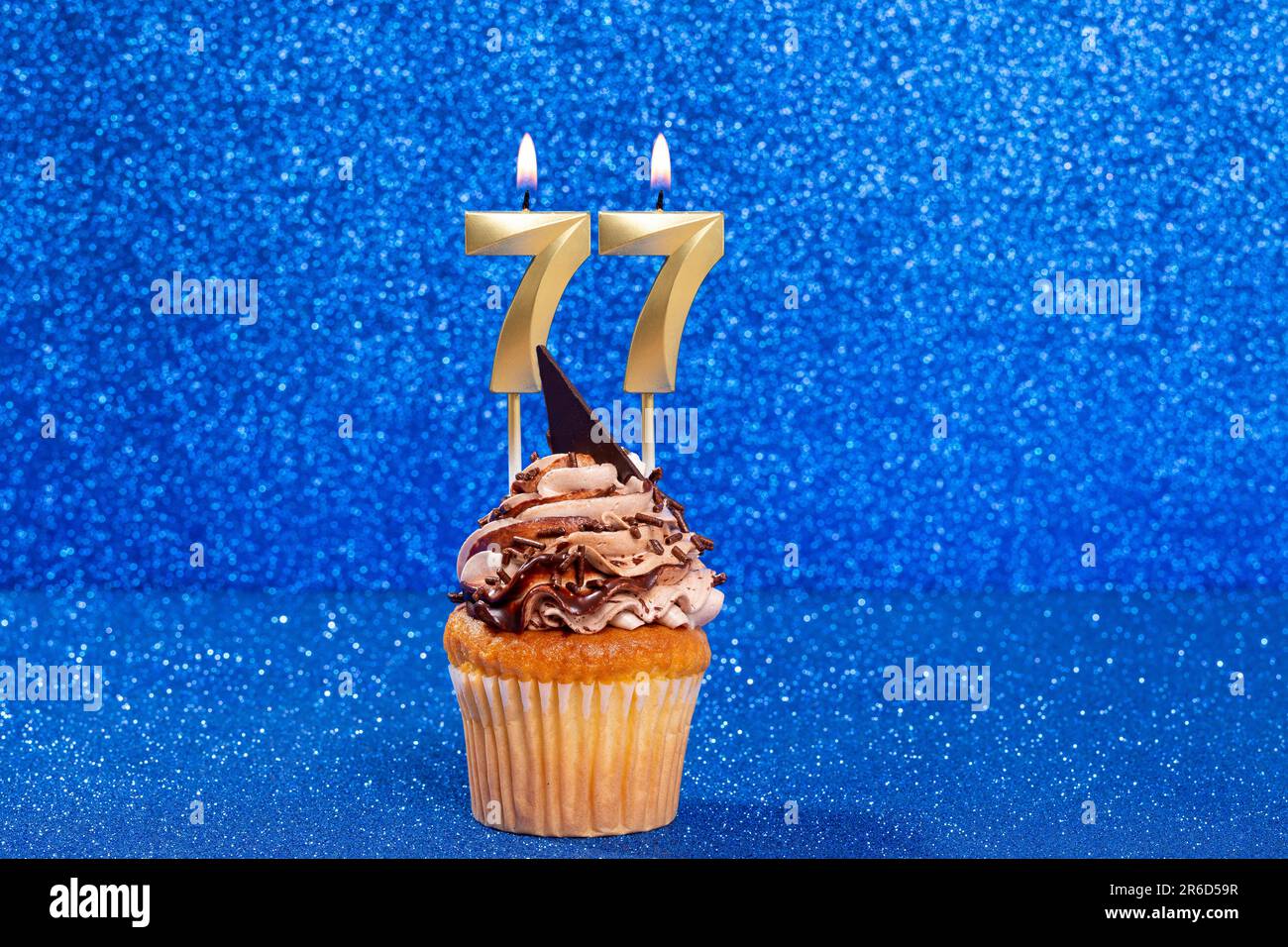 Cupcake With Number For Celebration Of Birthday Or Anniversary; Number ...