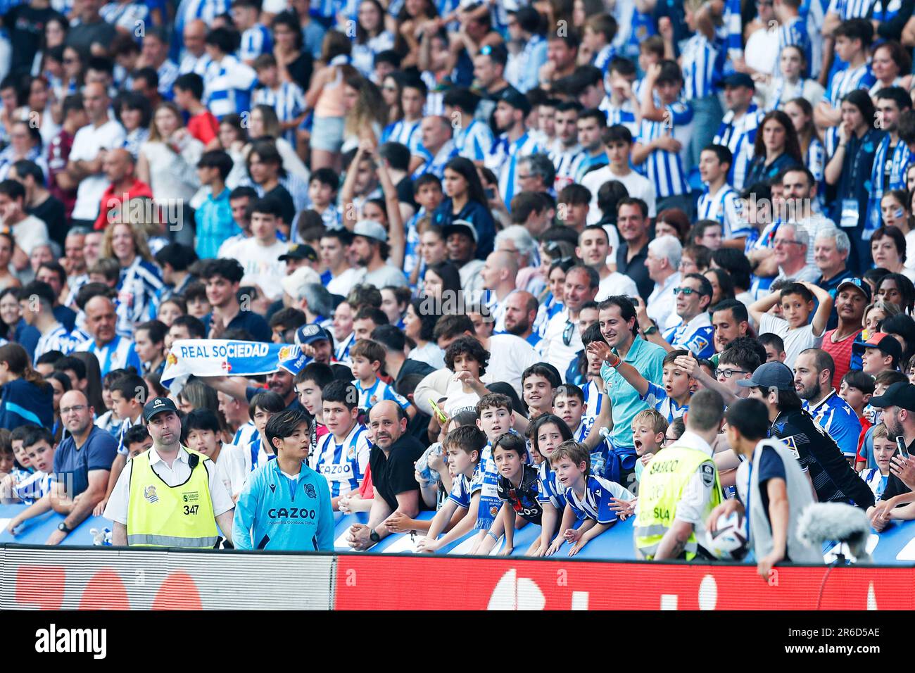 Real sociedad reale arena fans hi-res stock photography and images - Alamy