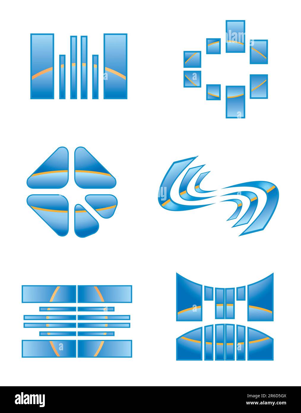 Blue signs for your design. Vector illustration Stock Vector Image ...