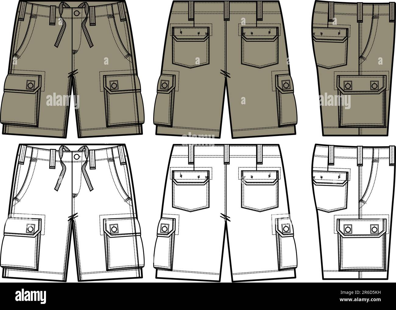 Men in shorts Stock Vector Images - Alamy