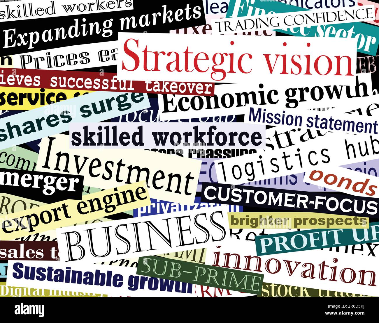 Newspaper cutting Stock Vector Images - Alamy