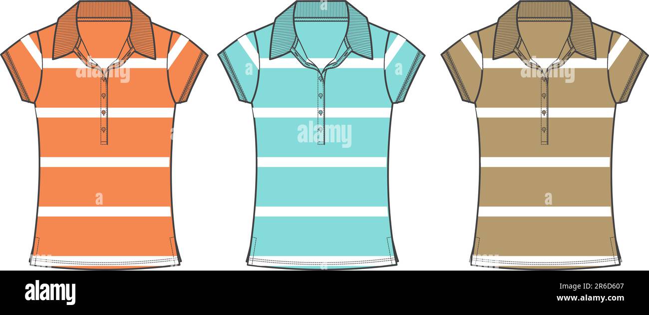 lady fashion polo illustration Stock Vector Image & Art - Alamy