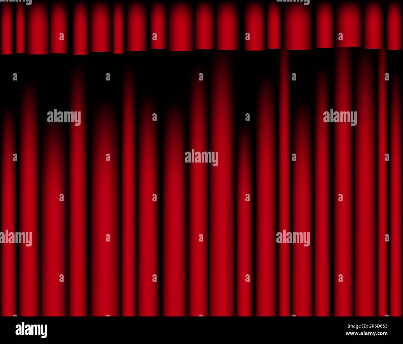 Editable vector illustration of a red curtain Stock Vector Image & Art ...