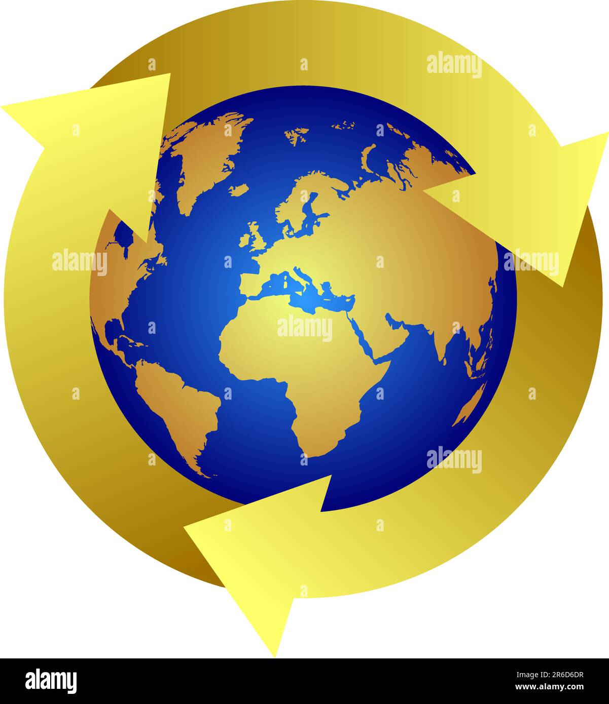 Blue recycle icons on white background Stock Vector Image & Art - Alamy