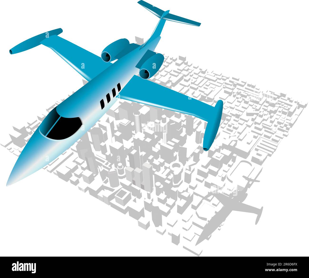 In his private jet Stock Vector Images - Alamy