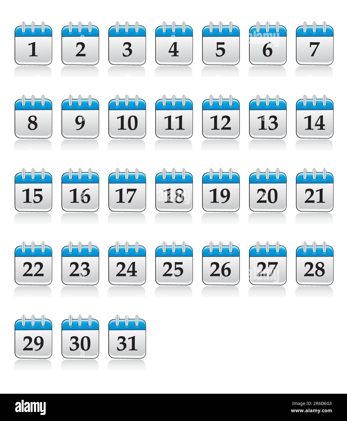 Date sequence Stock Vector Images - Alamy