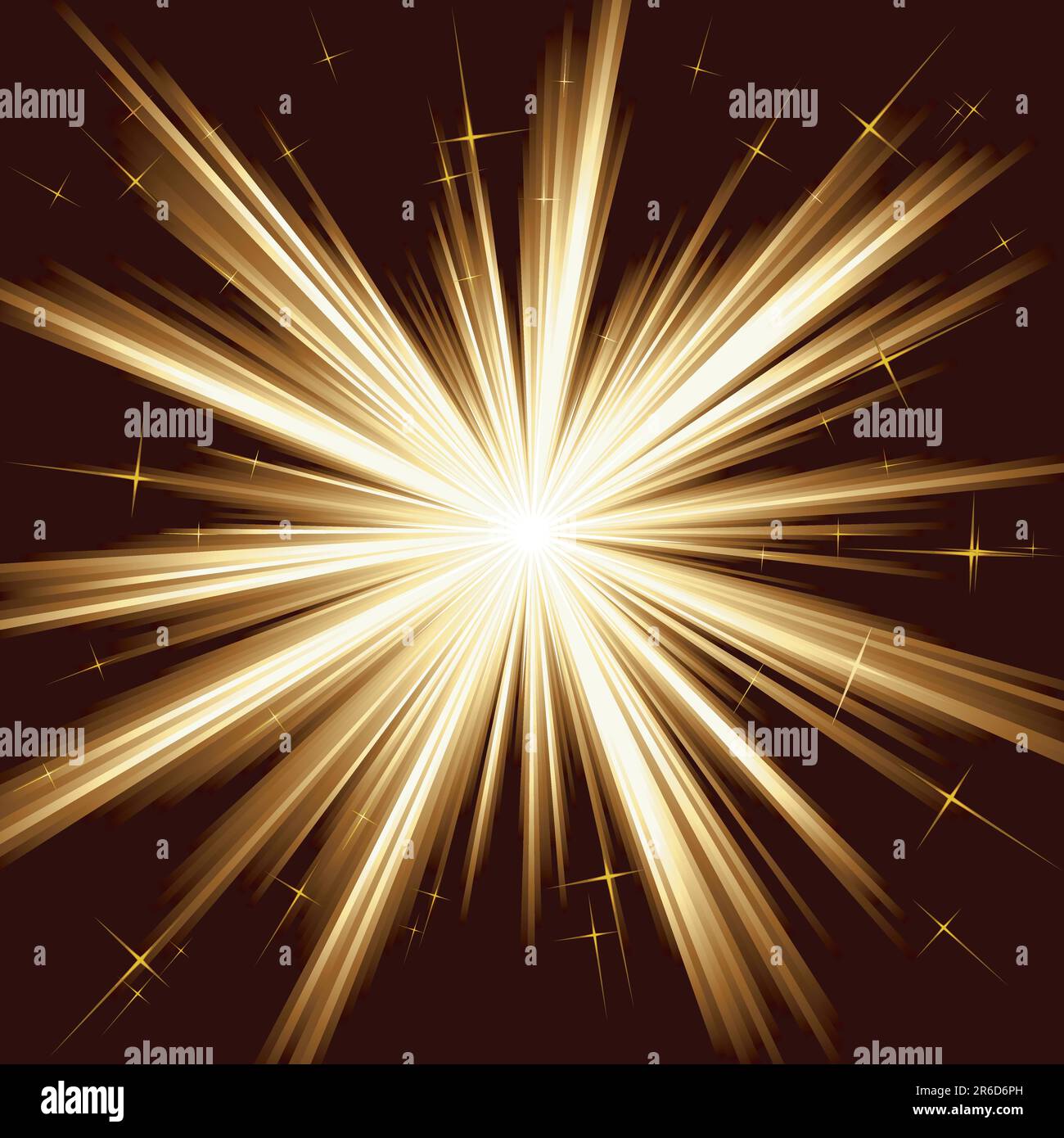 Brown golden light, star burst; stylized fireworks with little stars. 8 ...