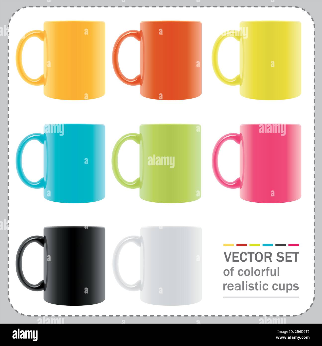 Realistic bright colors Stock Vector Images - Alamy