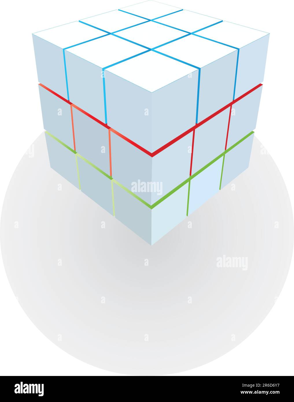 3d white colored cube shape Stock Vector Image & Art - Alamy