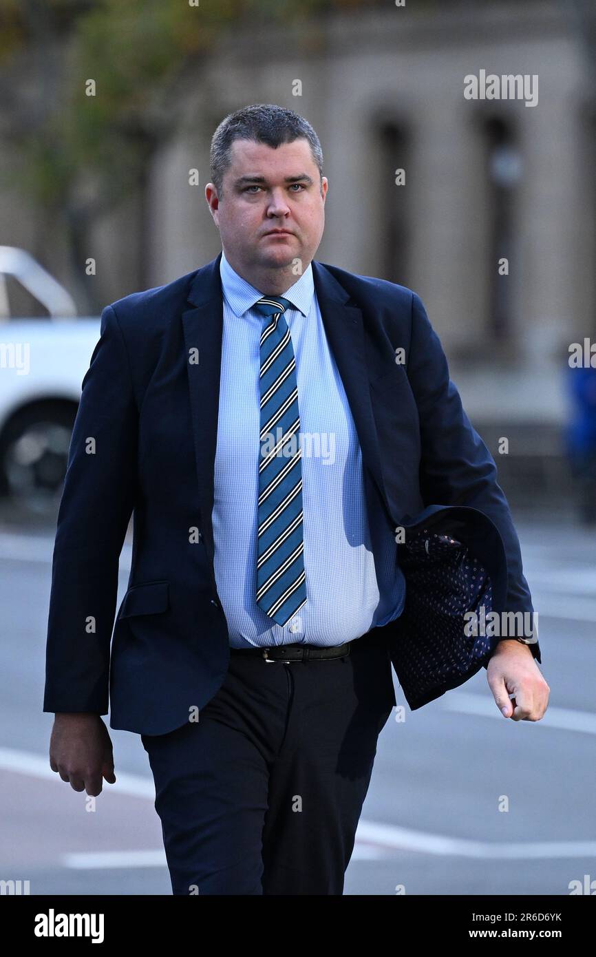 Melbourne, Australia. 09th June, 2023. Timothy Whittaker arrives to the ...
