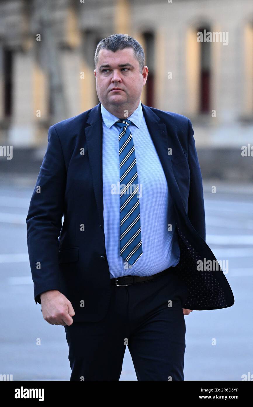 Melbourne, Australia. 09th June, 2023. Timothy Whittaker arrives to the ...